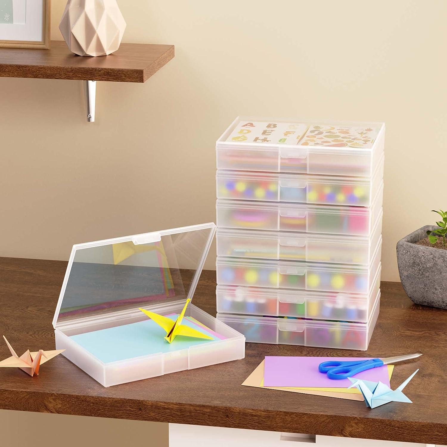 Barhon Photo Storage Boxes Set - 8 Pack 4x6 and 8 Pack 5x7 Lightproof ...