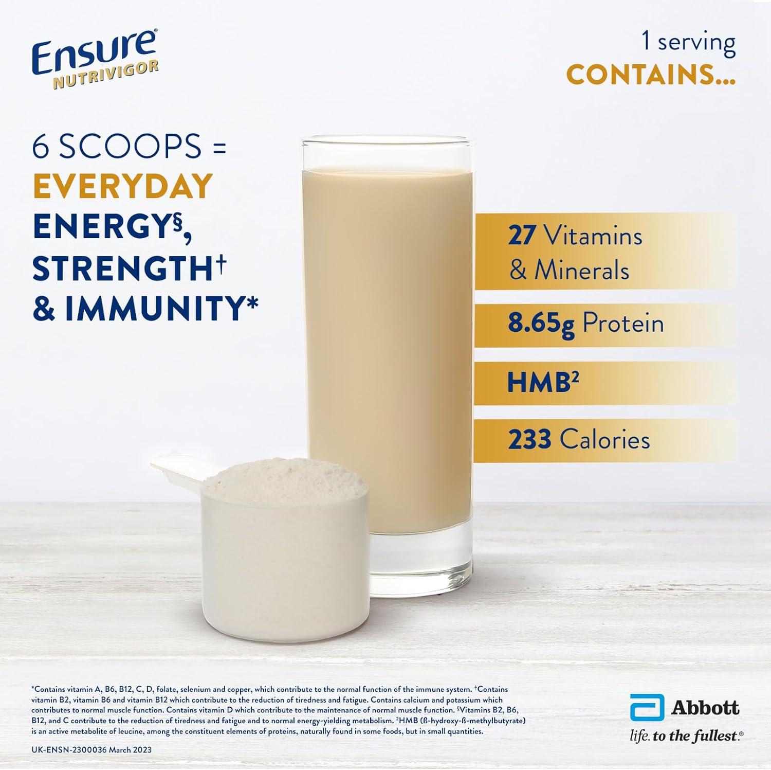 Ensure NutriVigor Nutritional Shake - Strength, Energy & Immunity Support | 27 Vitamins ...