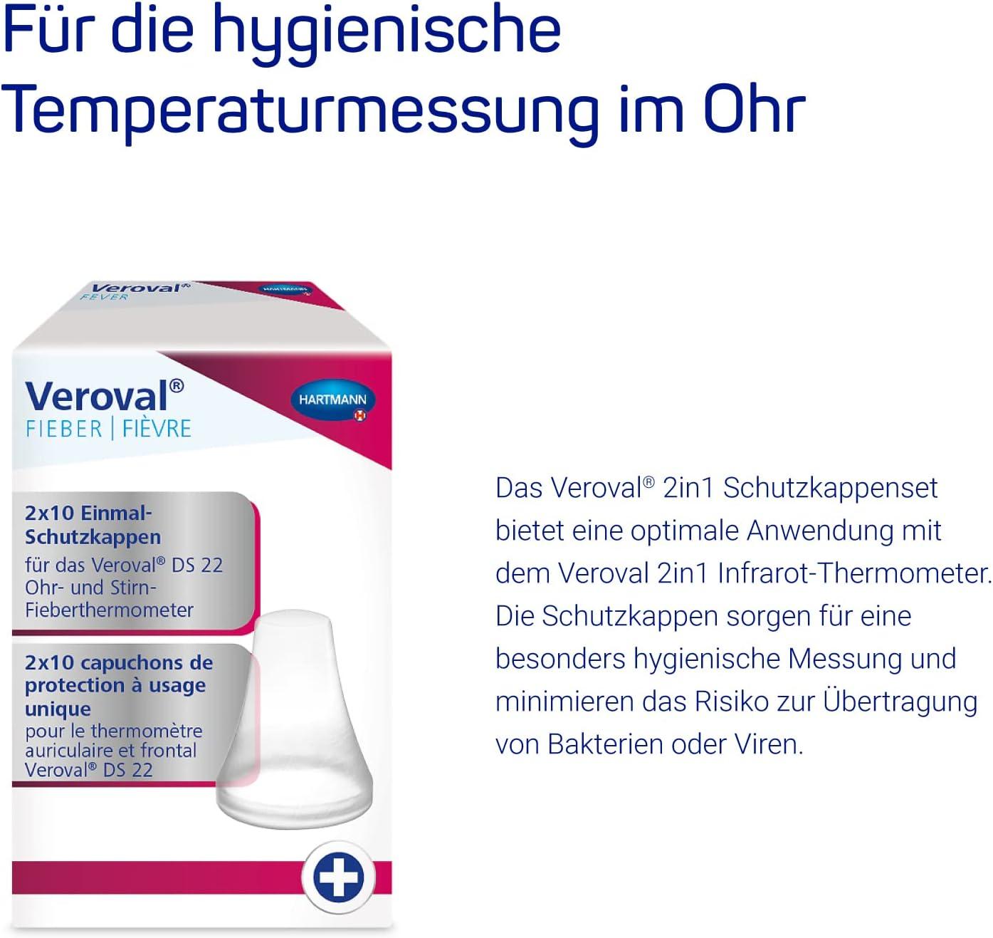 Veroval 2 in 1 Infrared Fever Thermometer - Fast Ear & Forehead ...