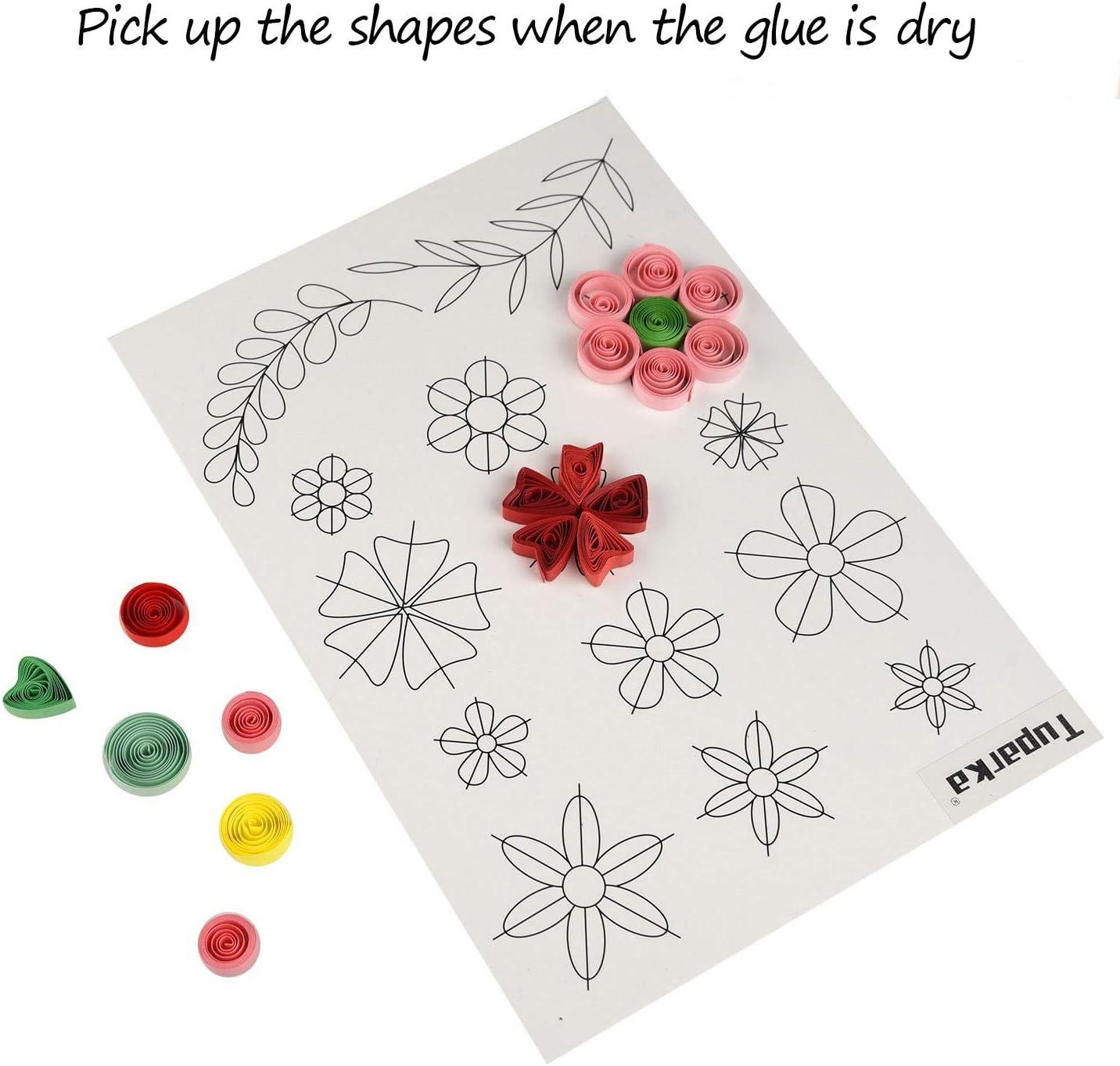 TUPARKA 19 Pcs Paper Quilling Kits - 900 Strips, 45 Colors - DIY ...