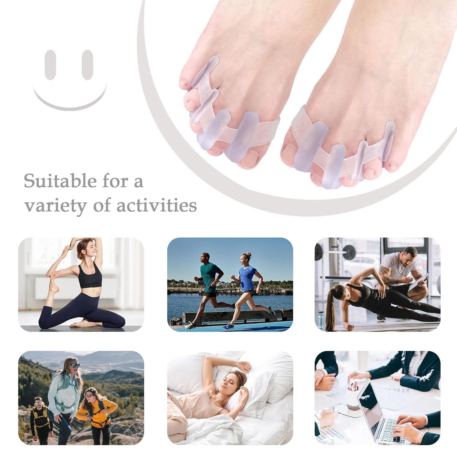 Desenda Gel Toe Spreaders for Plantar Fasciitis Relief | Comfortable ...