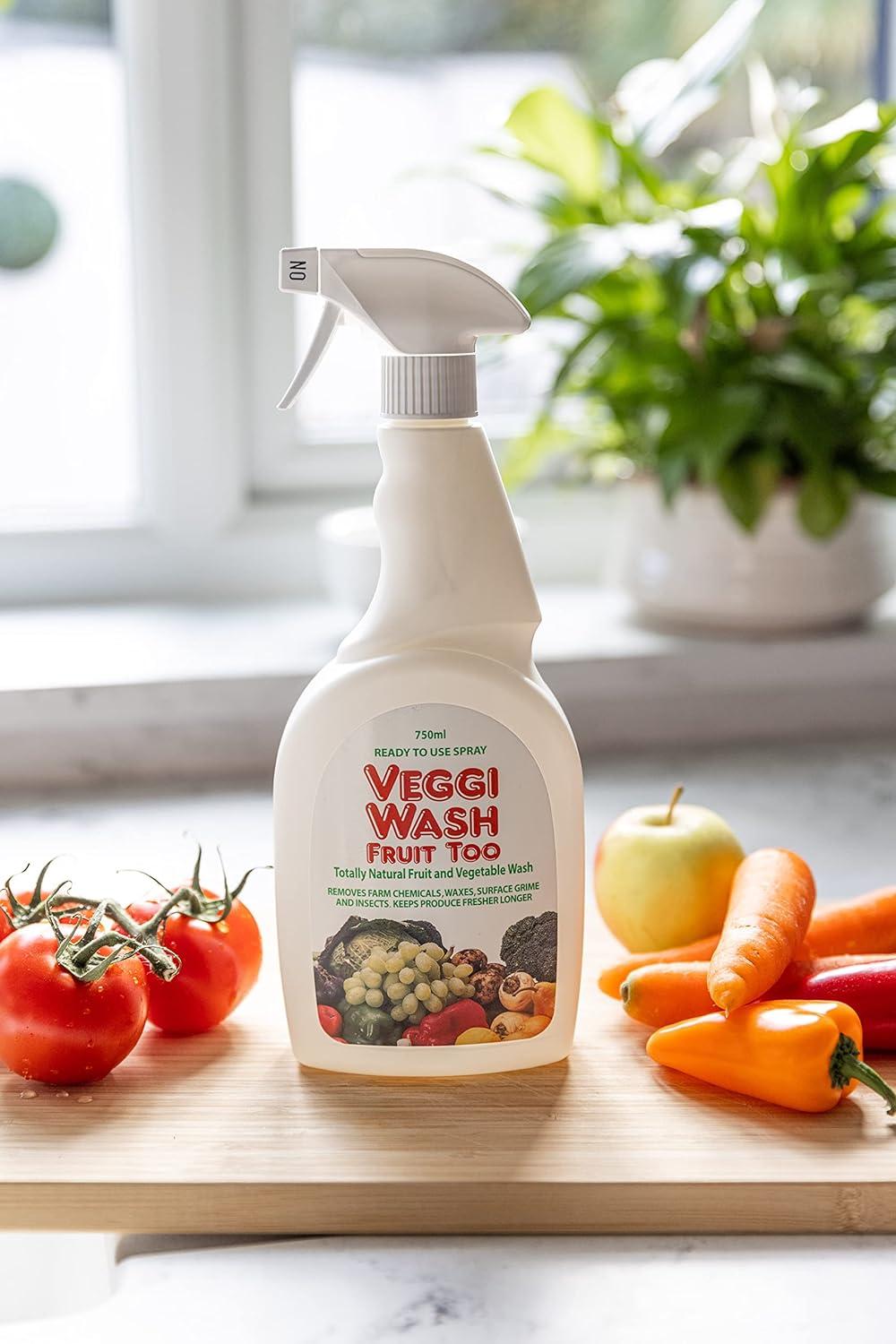 Veggi Wash & Fruit-Too 750ml: Ready-to-Use Spray for Cleaner Produce ...