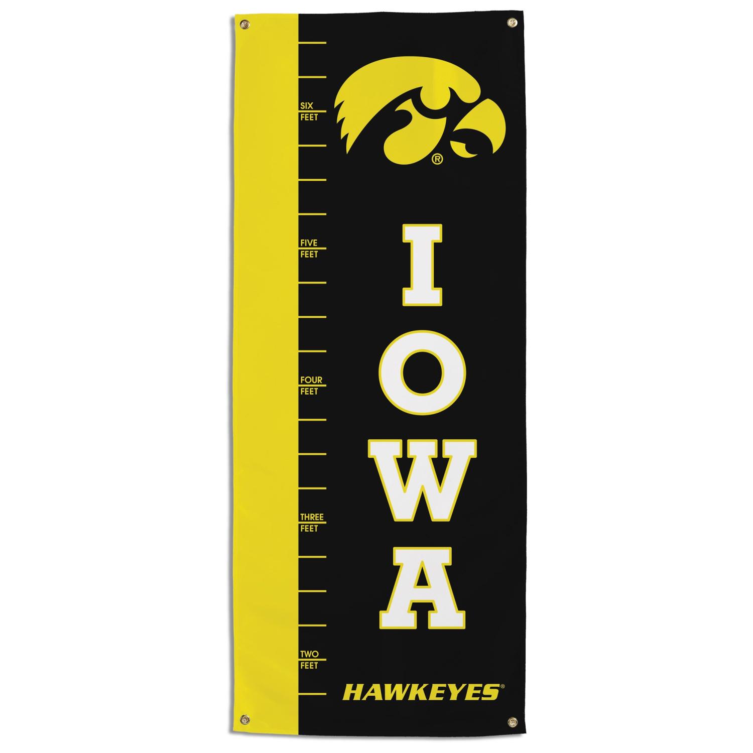 NCAA Iowa Hawkeyes Growth Chart Banner - Team Colors - One Size | Buy ...