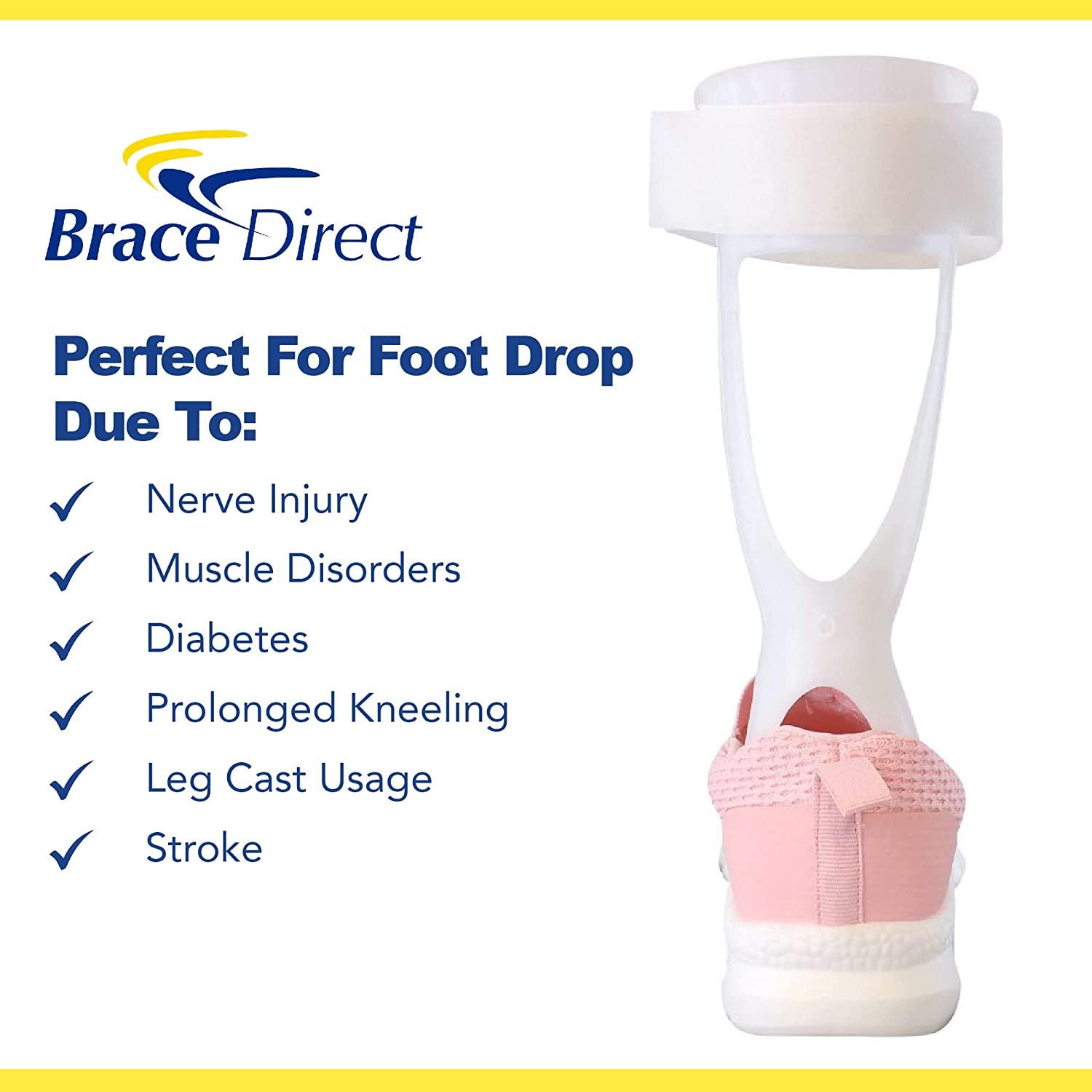 Leaf Spring AFO Brace for Flaccid Foot Drop - Right Foot Men's Support ...