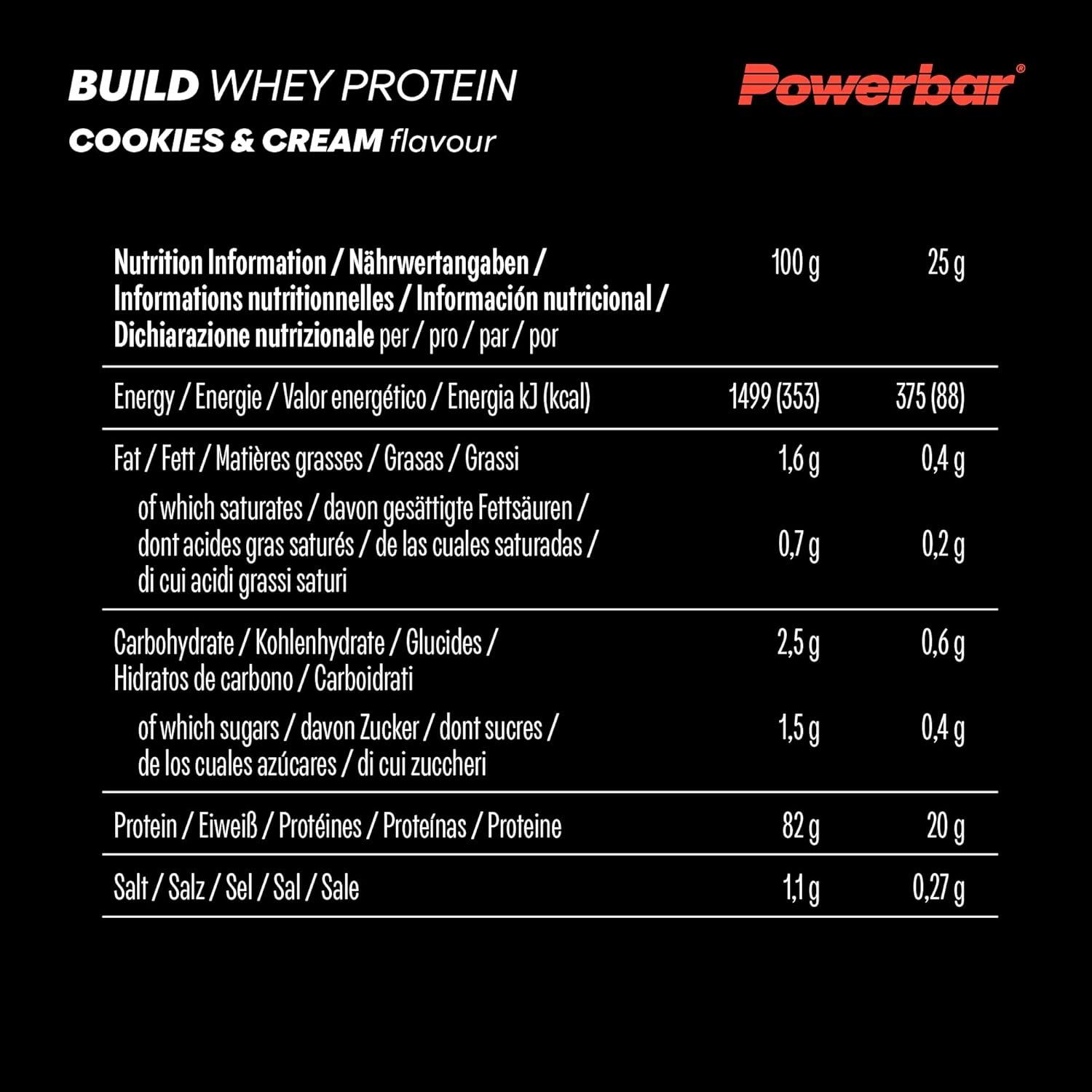 Powerbar Black Line Build Whey Protein Cookies & Cream 550g | Buy Now ...