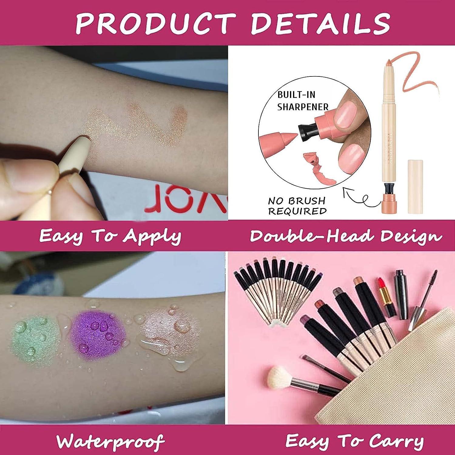 Red Matte Eyeshadow Stick - Hypoallergenic & Waterproof Cream | Long ...
