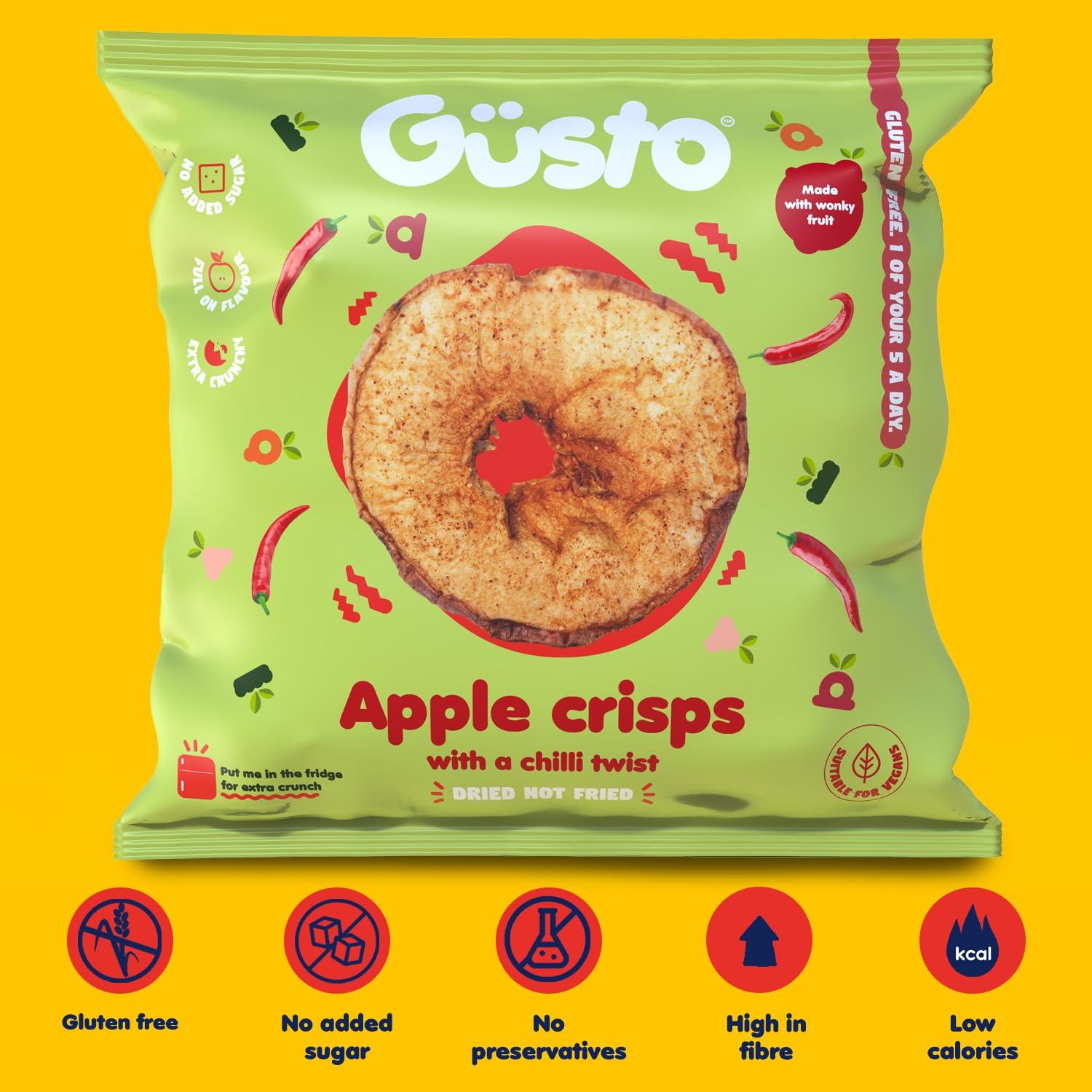 Crispy Apple Chips with Chili - Vegan Gluten-Free Low-Fat Snack Box ...