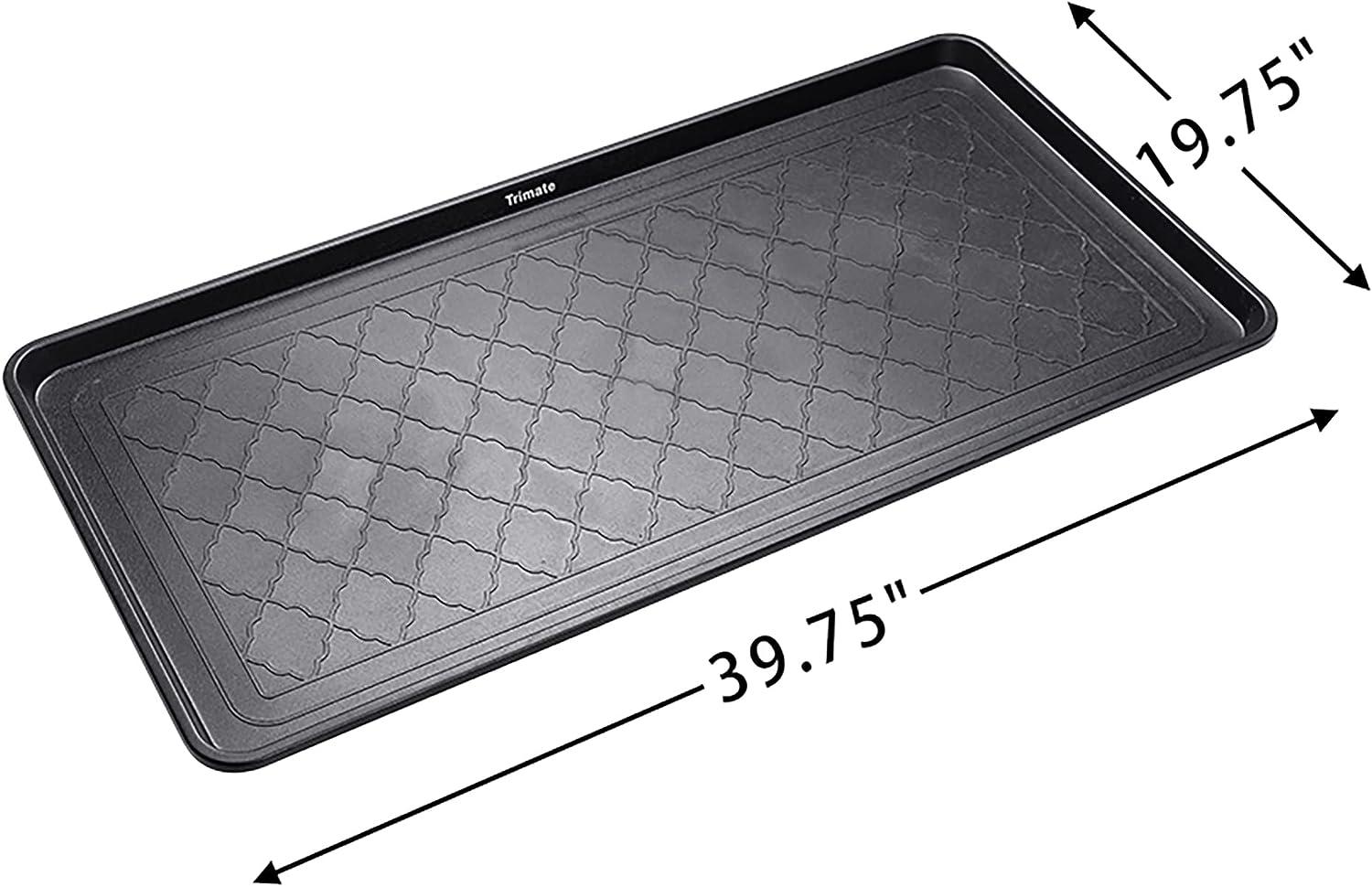 Trimate All Weather Boot Tray - Extra Large 40x20 (Black) | Durable and ...
