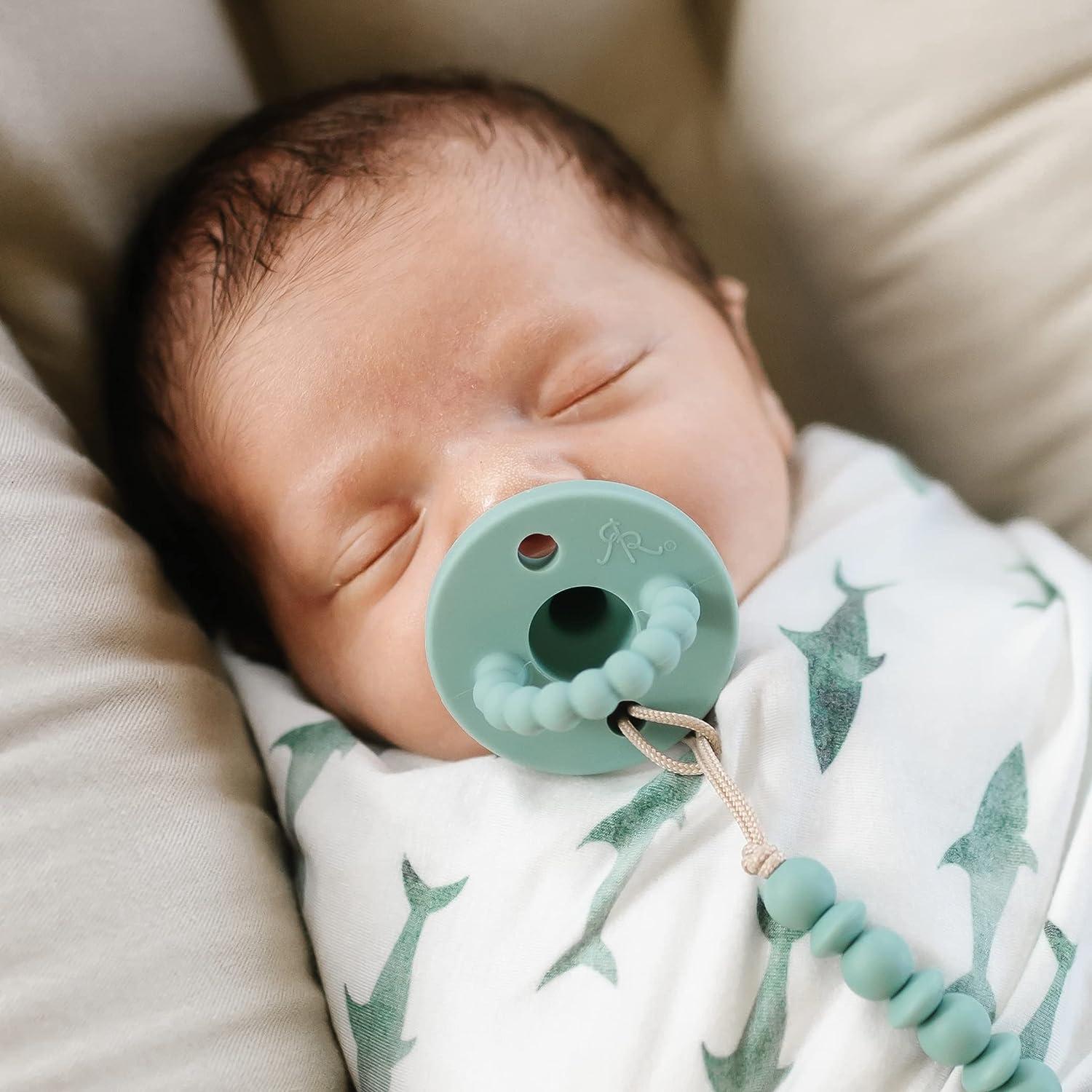 Ryan & Rose Cutie PAT Pacifier Teether - Slant Seaglass | Shop Now ...