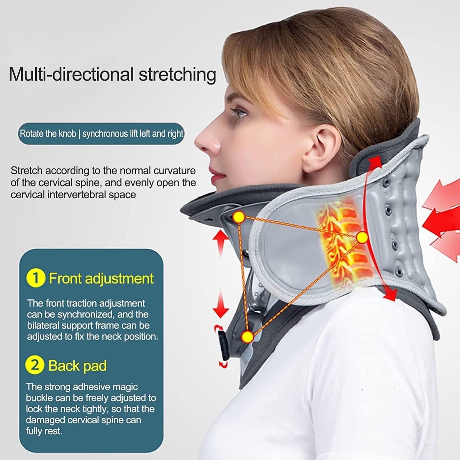 JLASDR Neck Protection Cervical Traction Device Relief for Neck ...