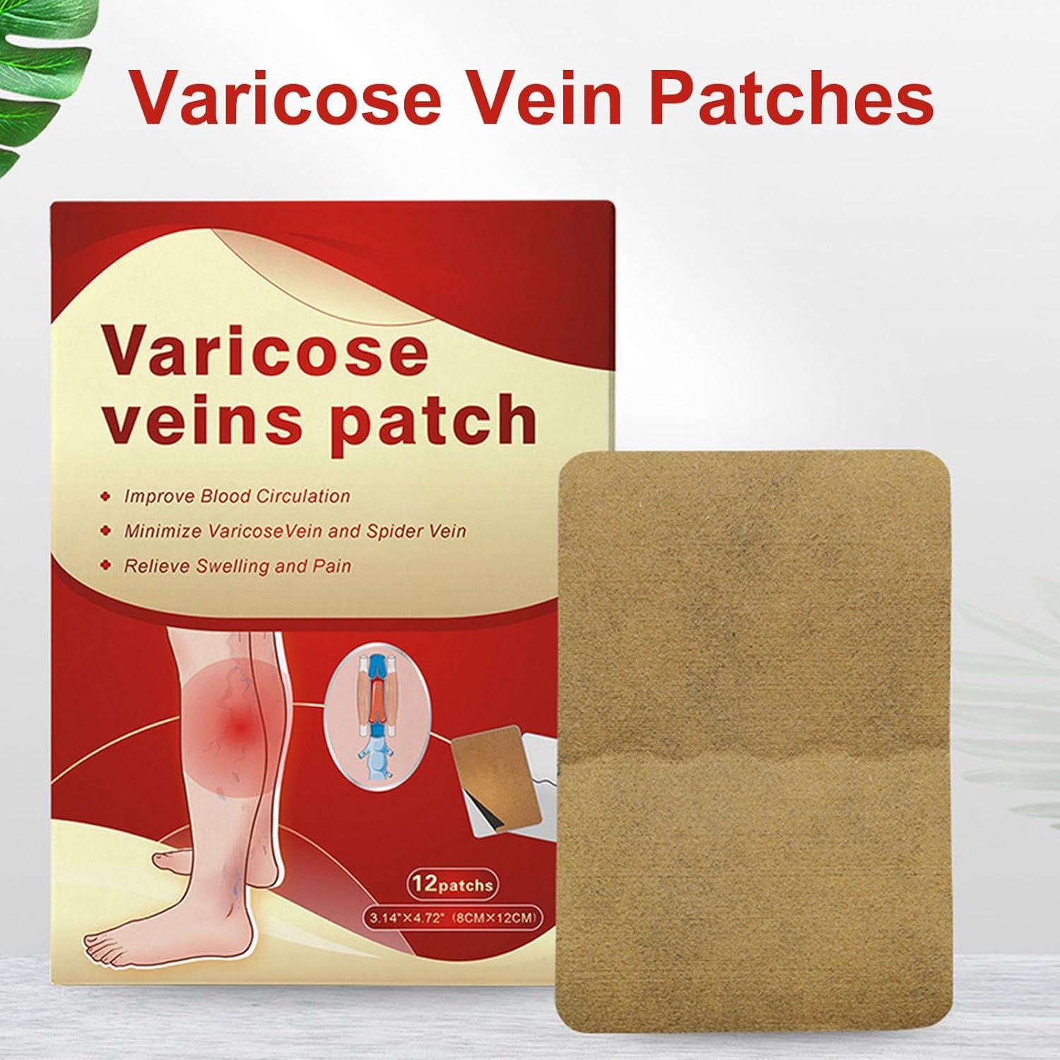 12 Pieces Vein Health Plaster - Transdermal Treatment for Varicose ...