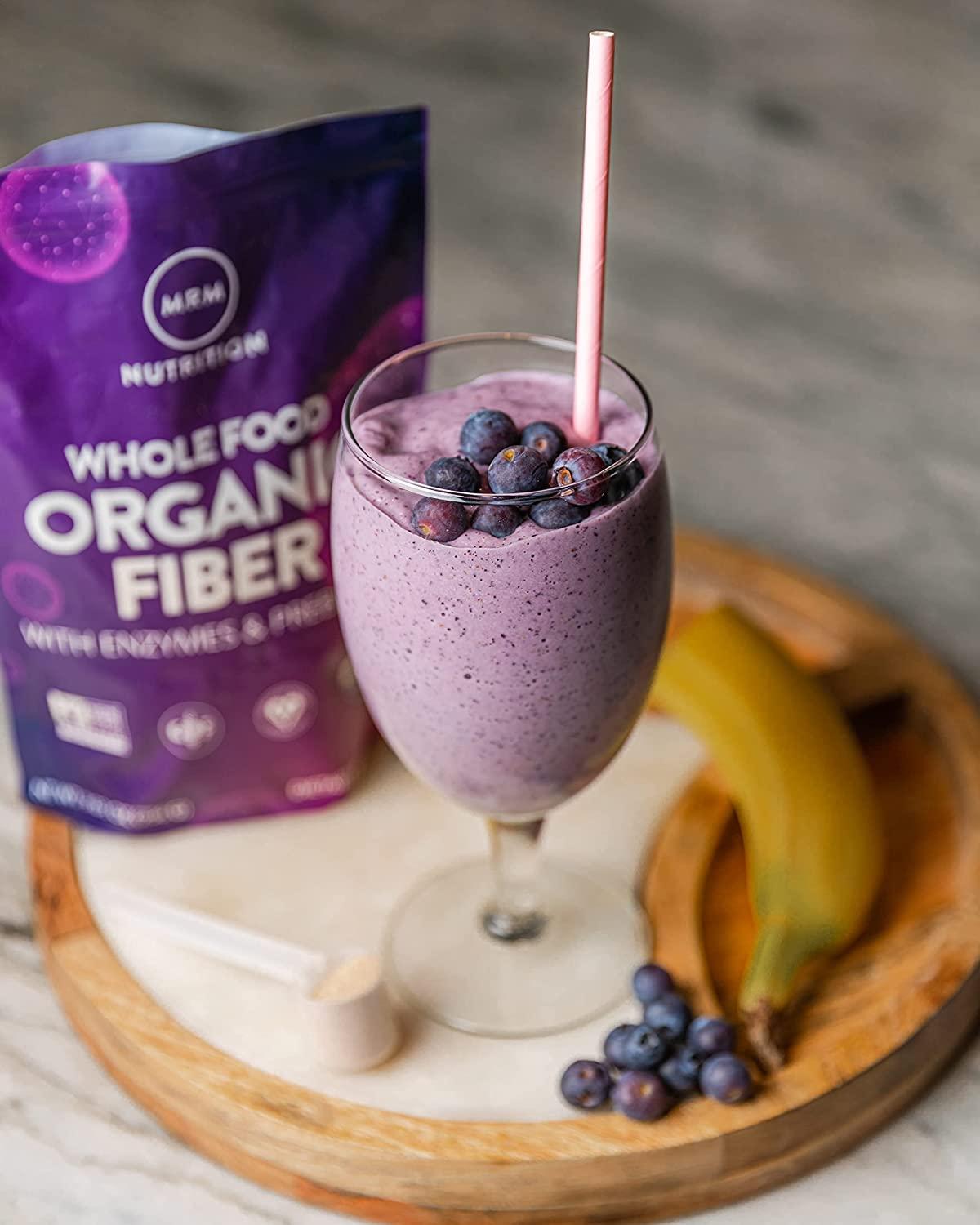 MRM Whole Food Organic Fiber with Enzymes & Prebiotics - Unflavored 9.3 ...