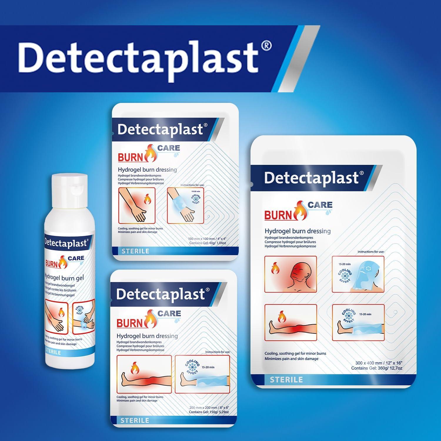 DetectaPlast Fire Wound Compress with Hydrogel - Sterile 20x20 cm (3 ...