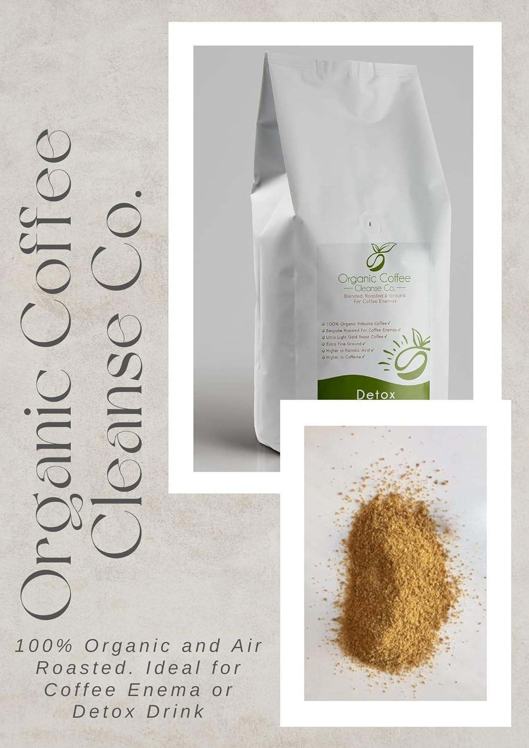Organic Enema Coffee 1kg | 100% Robusta | Ultra Light Gold Roast | Fine ...