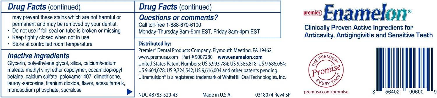 Enamelon Fluoride Toothpaste 4.3 oz Mint Breeze - 1 Tube | Buy Now with ...