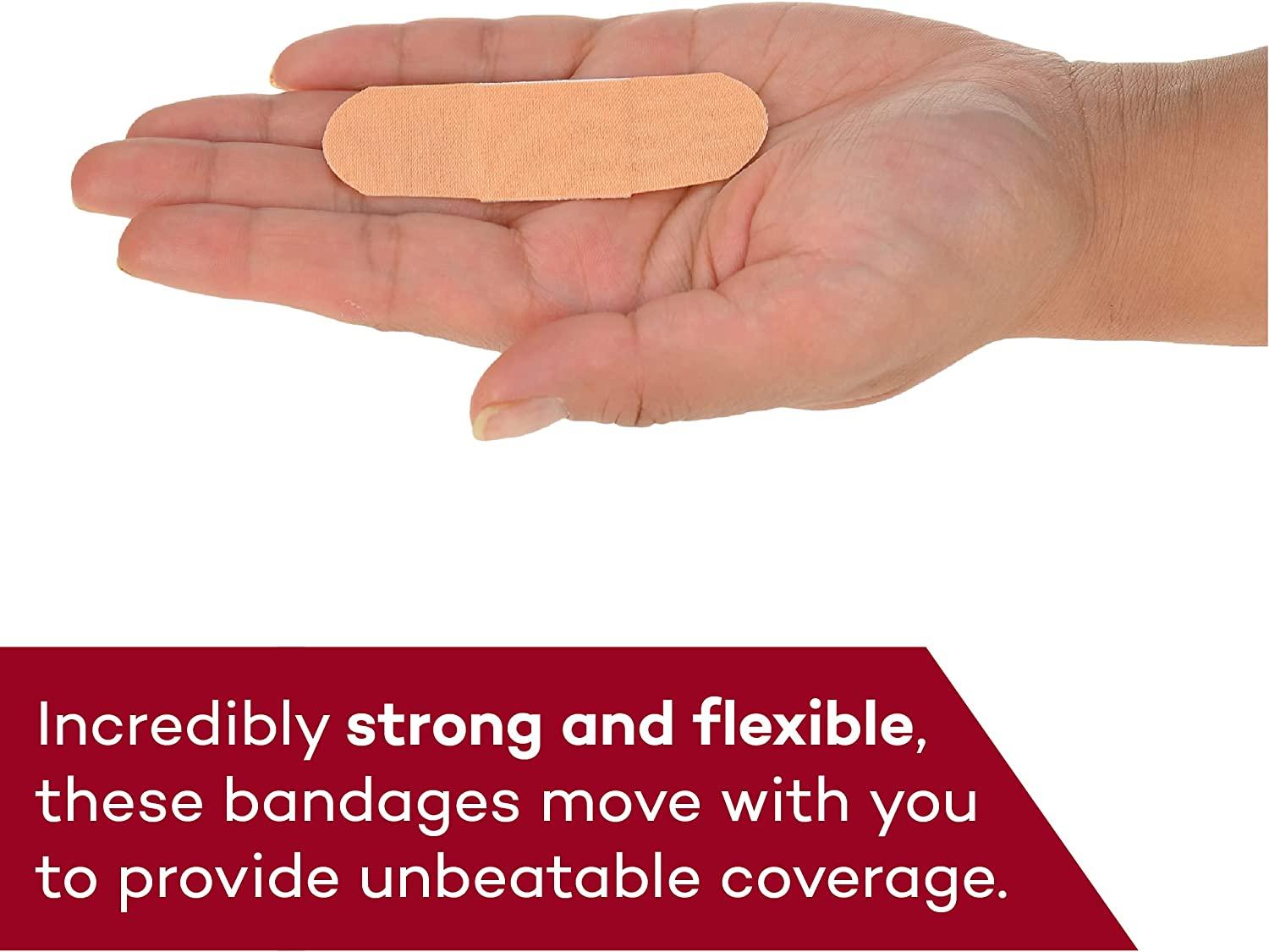 Dealmed Sterile Flexible Fabric Adhesive Bandages 1x3 Inch 100/Box - 3 ...