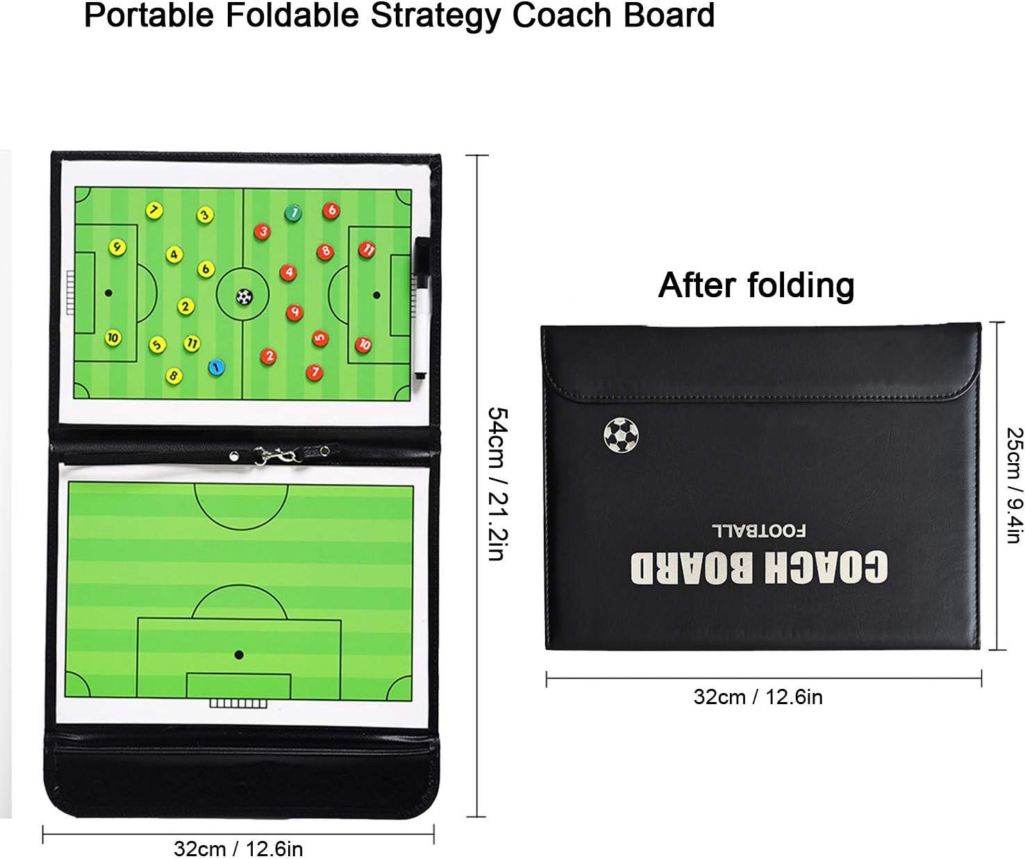 TXENCEX Football Coaching Board Coaches Clipboard Tactical Magnetic ...