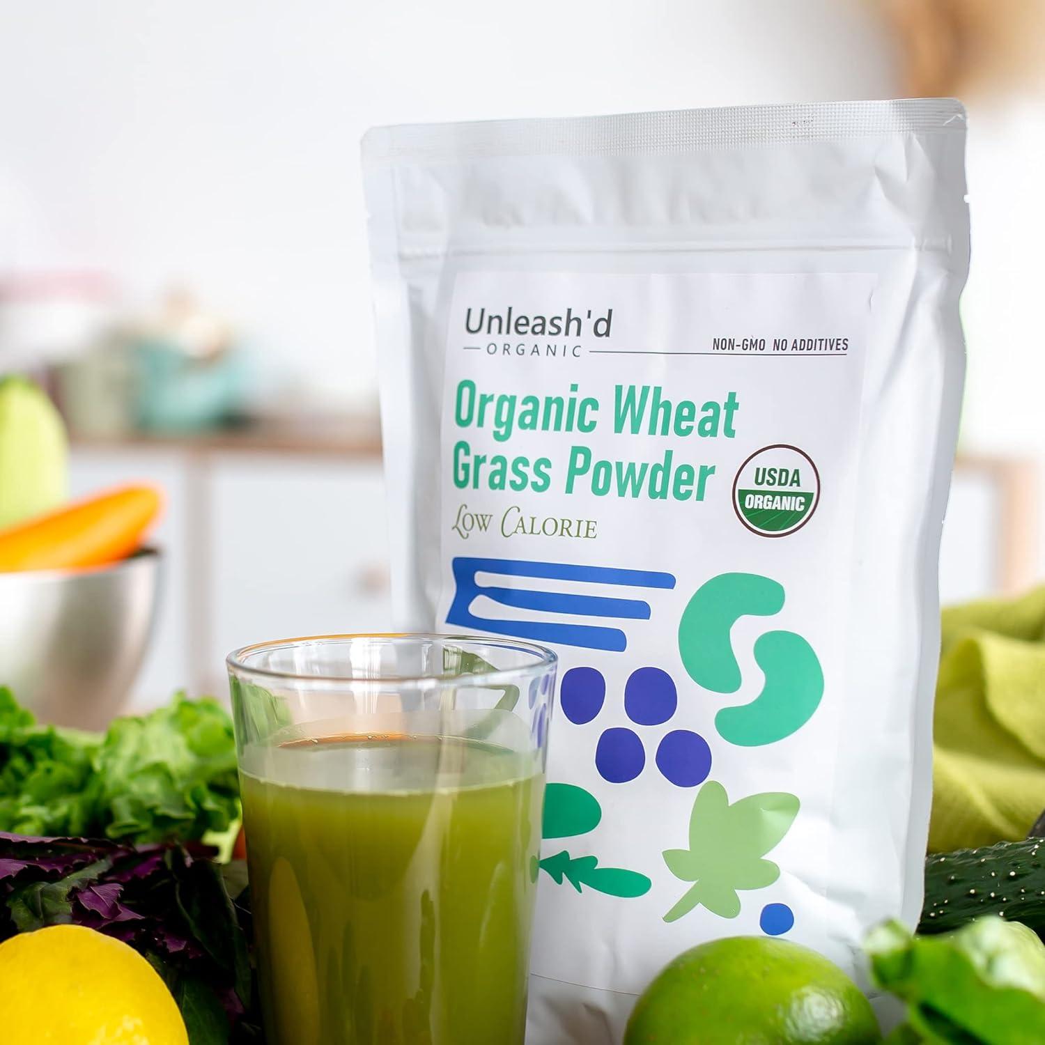 Organic Wheatgrass Powder 1 LB - Green Superfood for Smoothies and ...