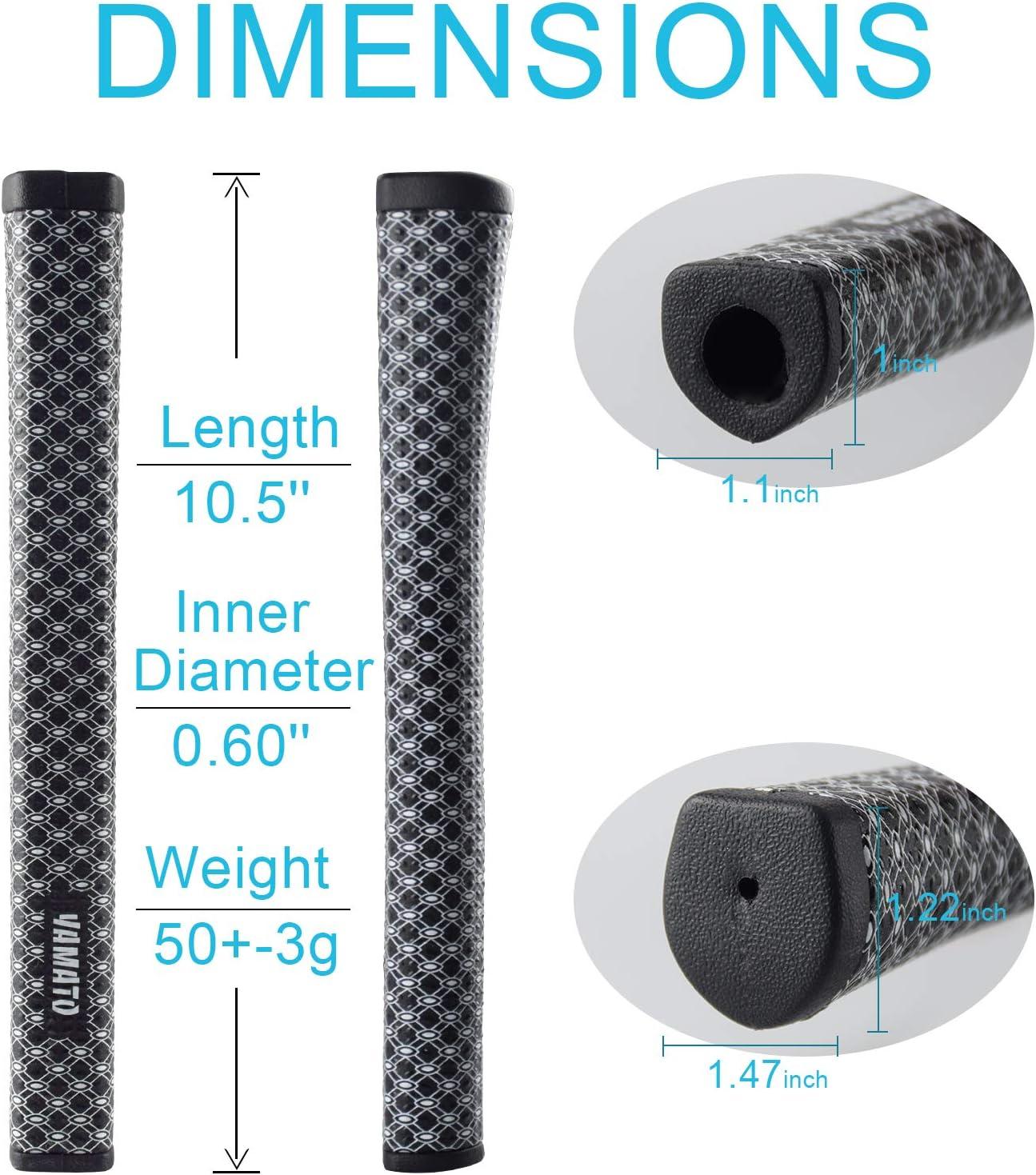 Yamato Ultra Light Non-Slip Golf Putter Grip with Ergonomic Pistol Shape - Blue (5 Colors ...