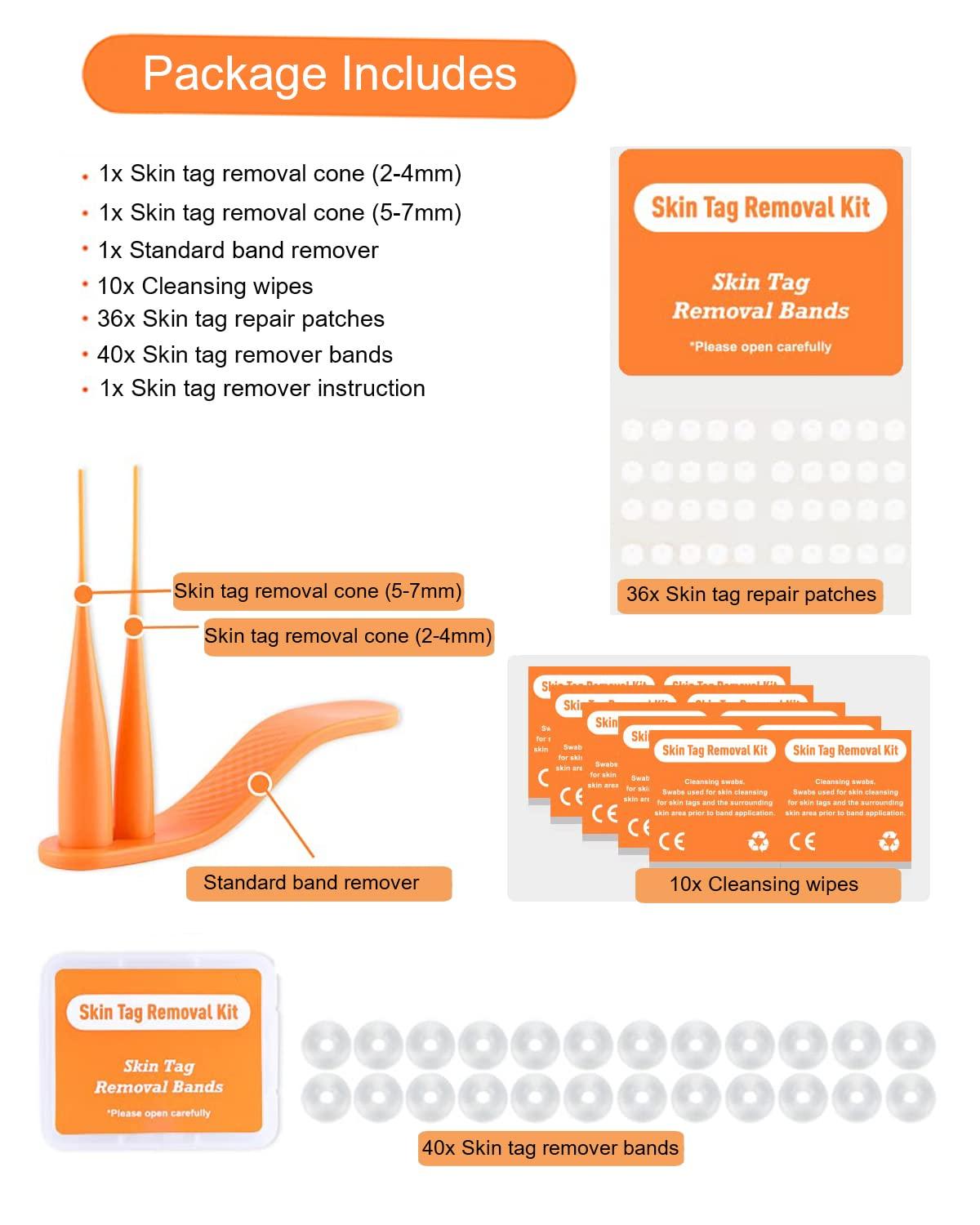 Skin Tag Removal Device Kit for Small to Large Skin Tags (2mm to 7mm ...