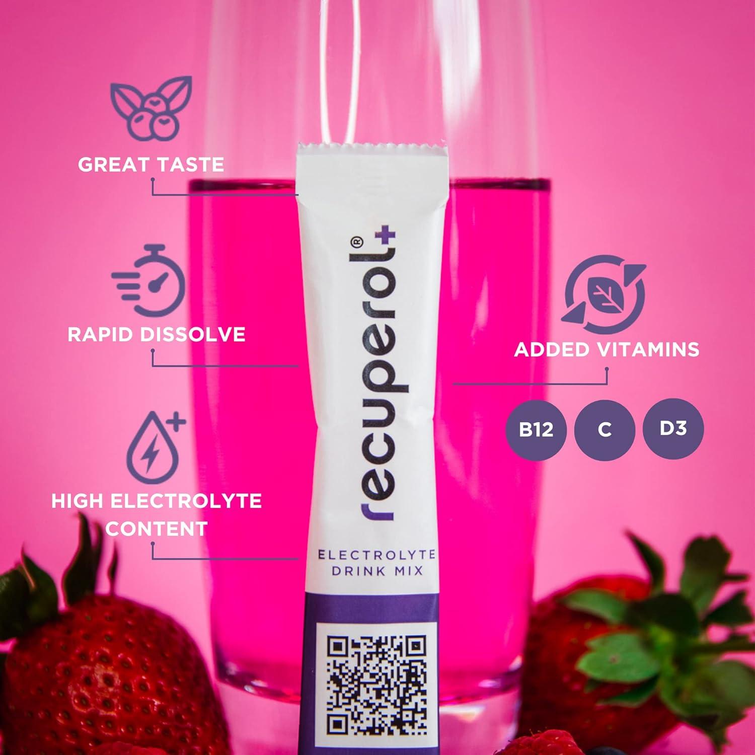 Recuperol Electrolyte Powder Supplement 6 Sachets - Rehydrate & Recover ...