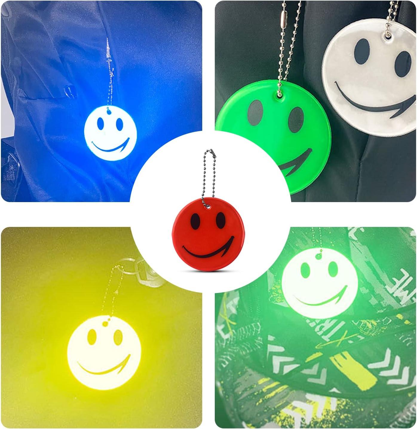 Buy Esteopt 11PCs Reflective Smiley Supporters - Safety Reflector ...
