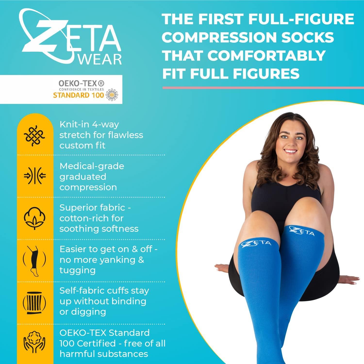 Zeta Wear Compression Stockings for Women - Comfortable Support for ...