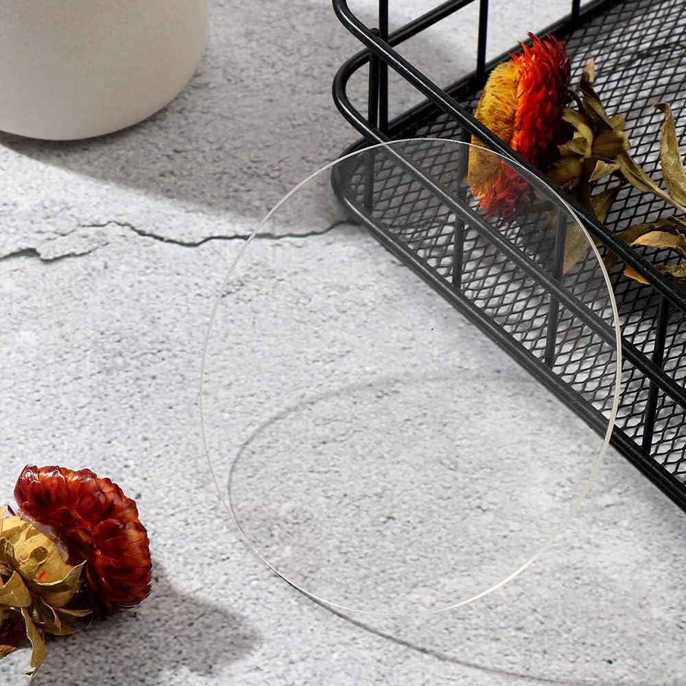 30 Clear Acrylic Circle Discs - 6 Inch Round Blanks for DIY Crafts and ...