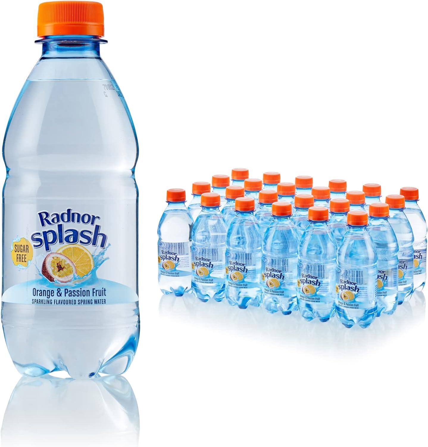 Radnor Splash Sparkling Orange & Passionfruit 24x330ml Sugar-Free ...