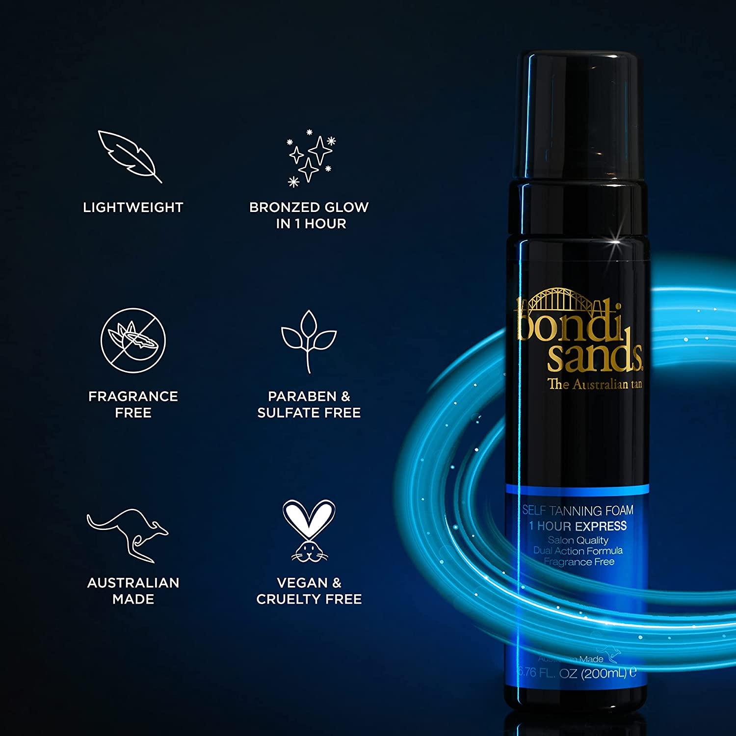 Bondi Sands 1 Hour Express Self Tanning Foam | Fragrance-Free ...