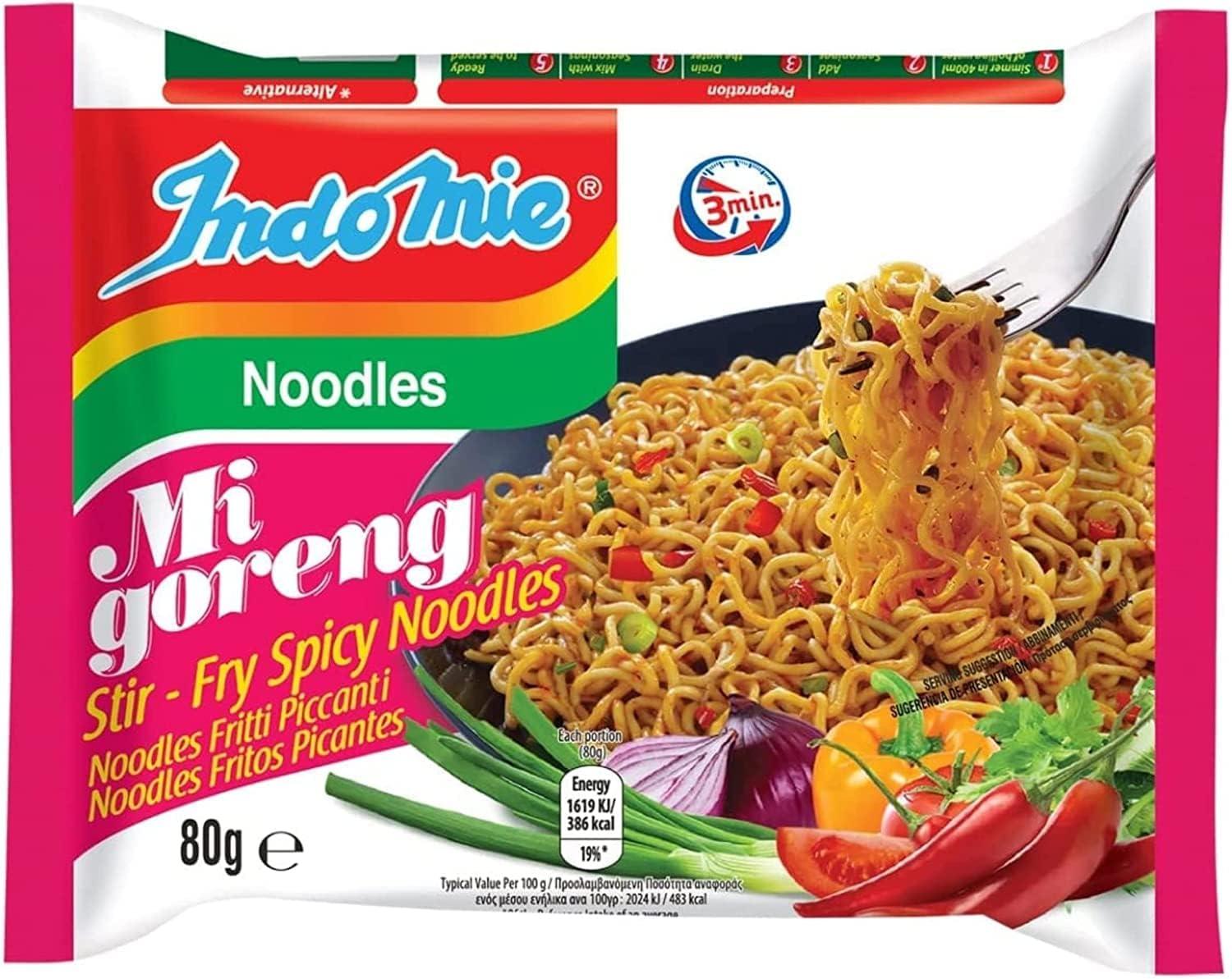 Indomie Instant Noodles Customised 40-Pack / 4 Flavours x 75-80g ...