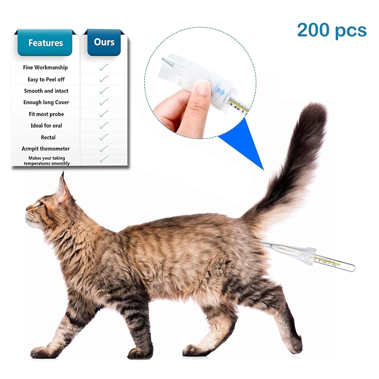 200 Disposable Digital Thermometer Probe Covers - Universal Sleeves for ...