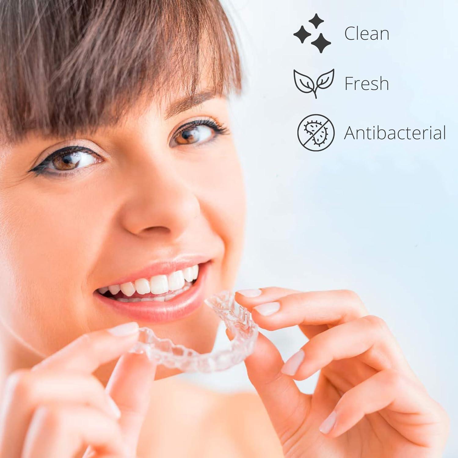 Cleaning Foam for Transparent Retainers & Aligners | Antibacterial 2-in ...