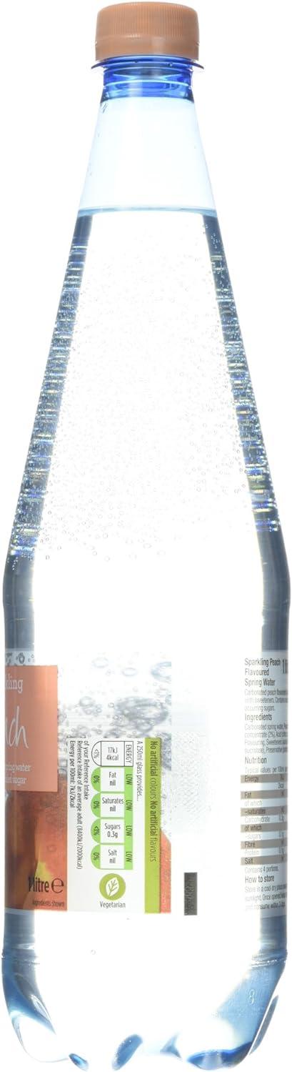 Morrisons Sparkling Peach Flavoured Spring Water 1L - Pack of 1 | Buy ...