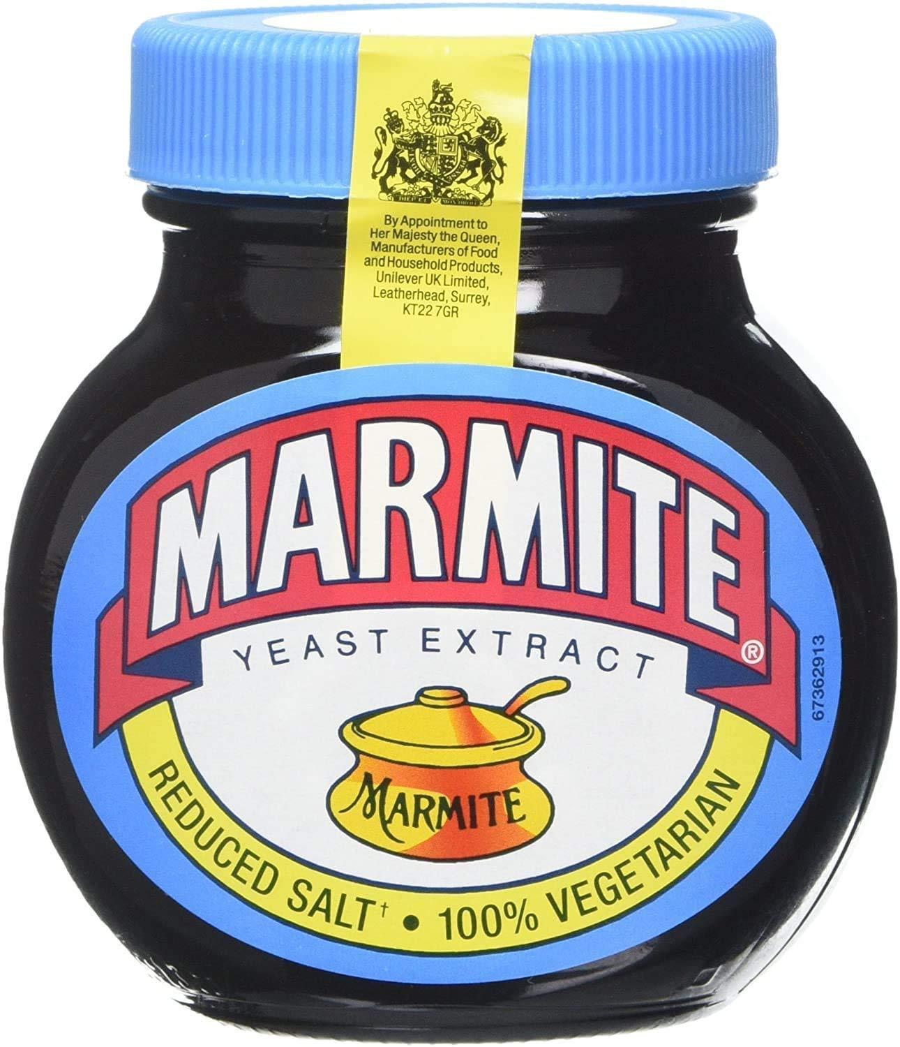 Marmite Reduced Salt Yeast Extract Spread 250g - Low-Sodium Savory ...