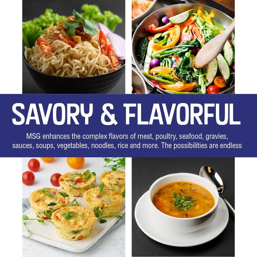 All Natural MSG Seasoning XL 12oz Bottle - Gluten Free, Plant Based, Restaurant Grade Flavor ...