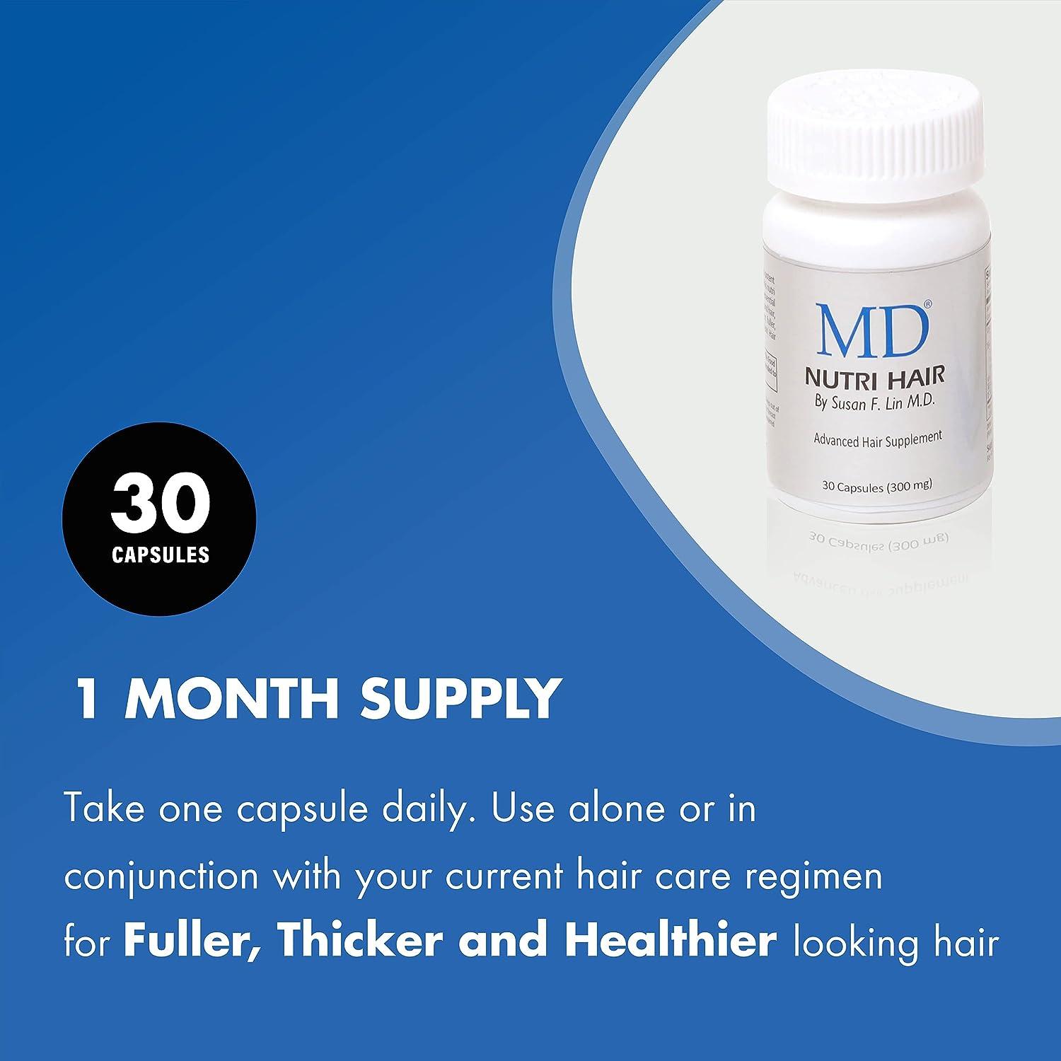 MD Nutri Hair Growth Supplement with Biotin - Prevent Hair Loss ...