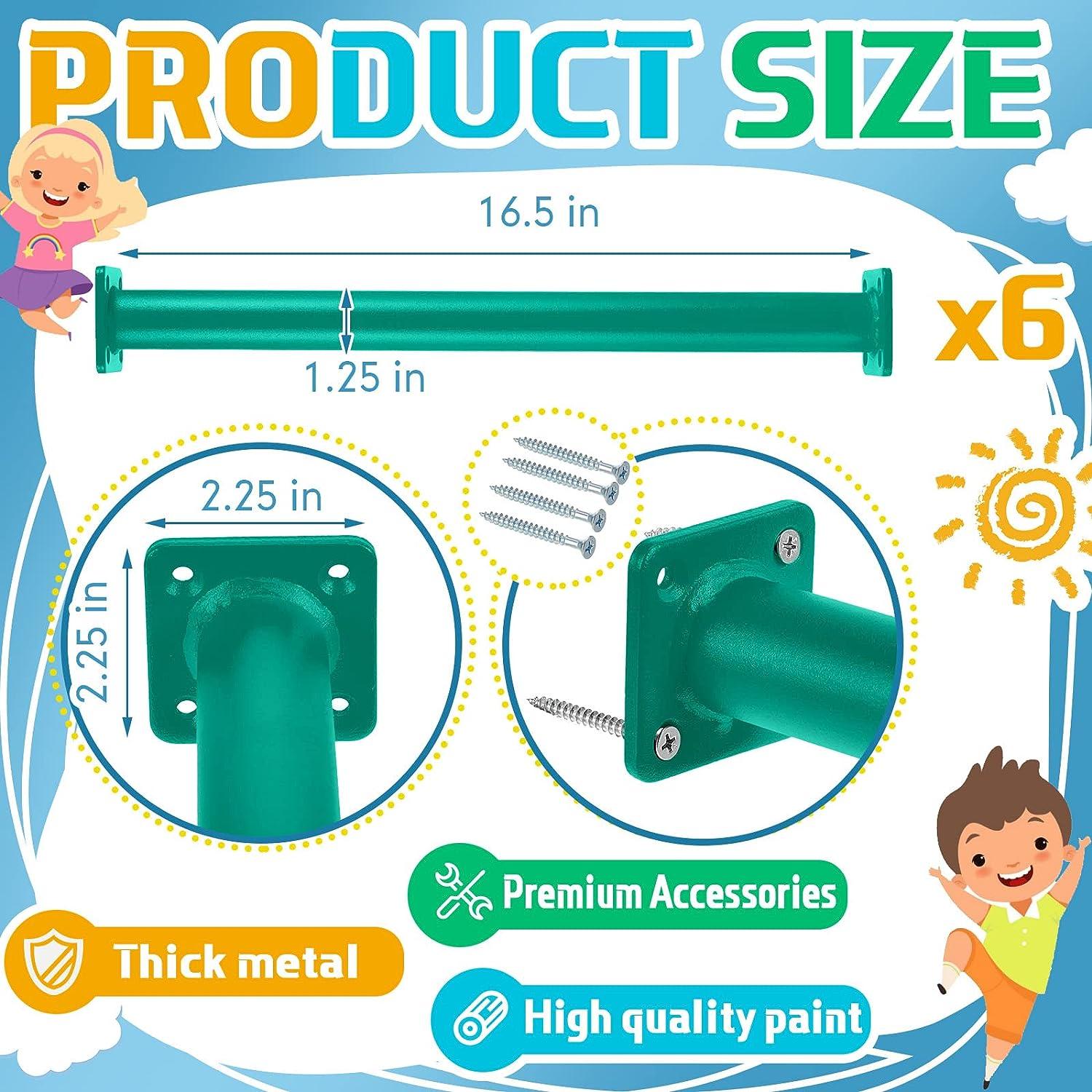 6 Monkey Bars Ladder Rungs Playground Set | Outdoor Climbing Kit for ...