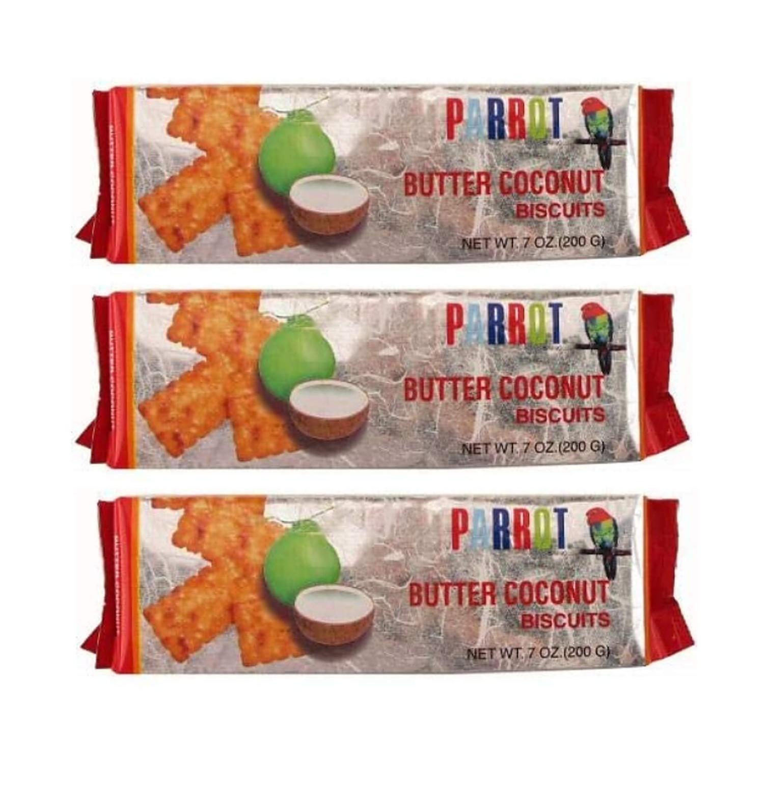 Parrot Butter Coconut Biscuits (3 Pack - 21oz) - Delicious Tropical ...