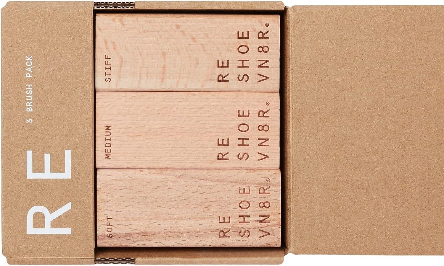 Reshoevn8r Sneaker Shoe Cleaner 3 Brush Set - Soft, Medium, Stiff ...