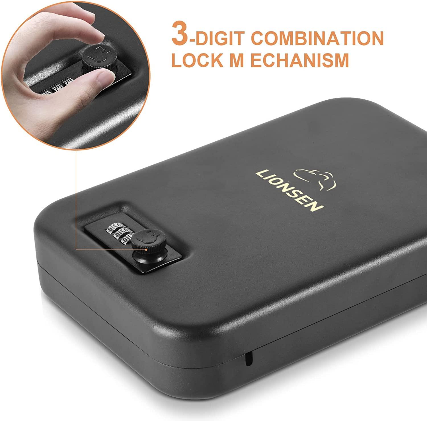 Portable Fireproof Gun Safe for Pistols with Combination Lock - YSP-6C ...