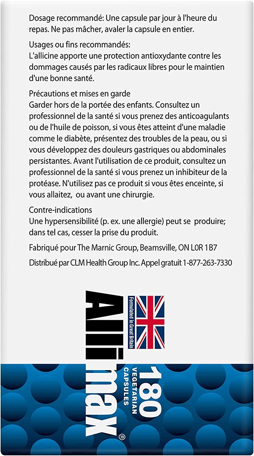ALLIMAX Stabilized Allicin 180 CT - Powerful Immune Support Supplement ...