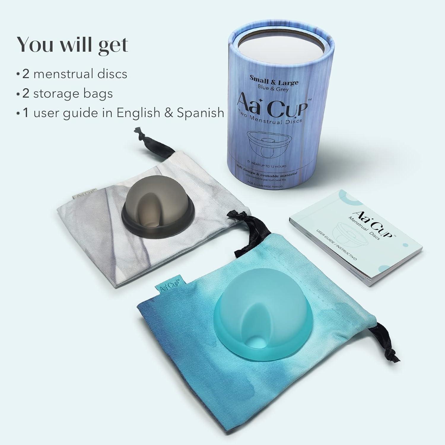 AaCup Menstrual Disc 2 Count - Reusable Period Discs | Leak-Proof & Eco ...