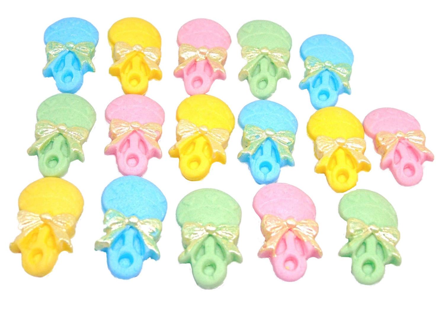 16 Baby Rattles Edible Baby Shower Cupcake ToppersÂ (Assorted) | Buy ...