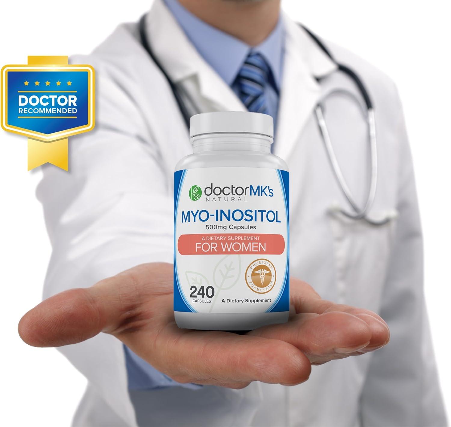 Myo-Inositol for PCOS: 240 Count Value Bottle by Doctor MK's | Pack of ...