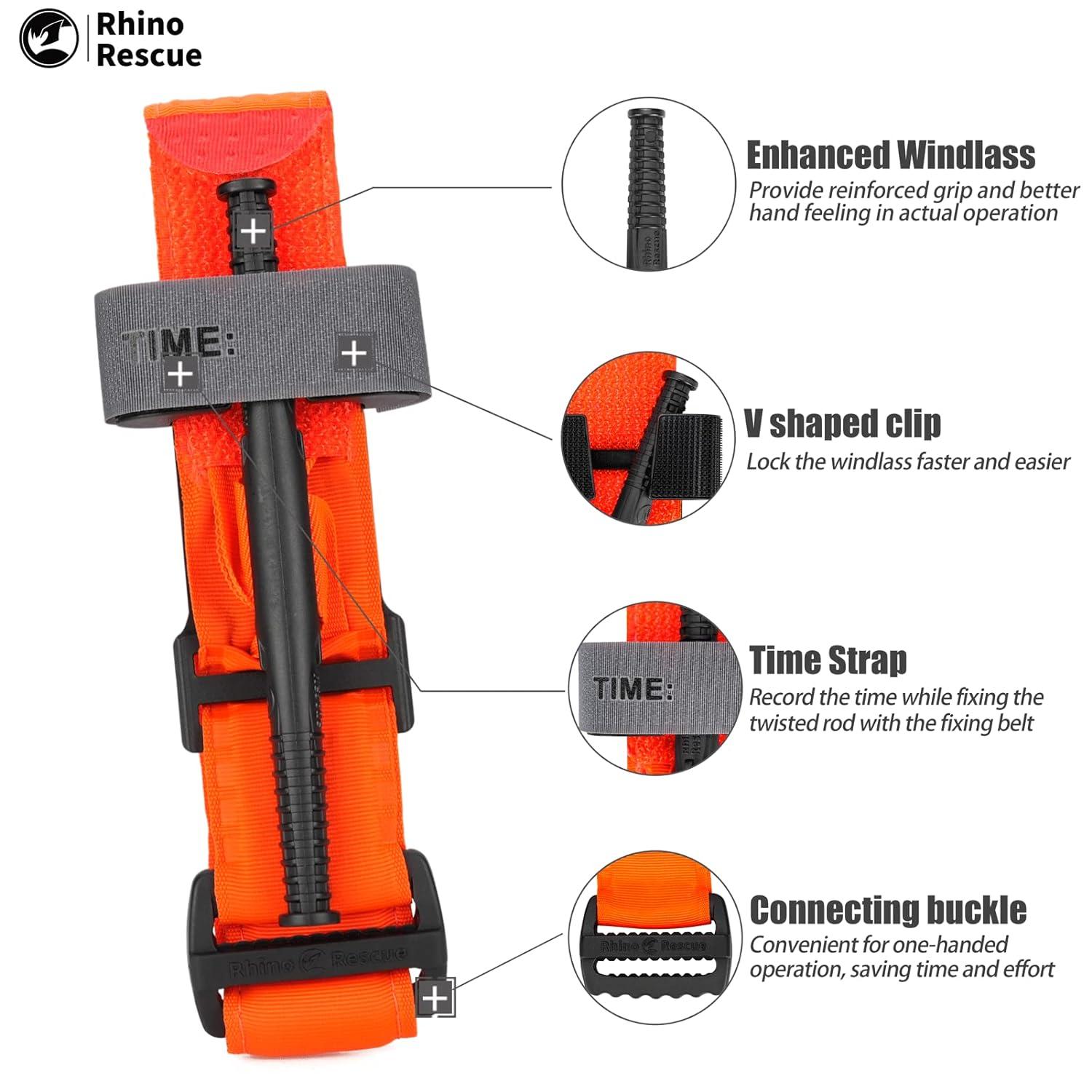 Rhino Rescue Tourniquets - One-Hand Emergency First Aid Set | Military ...