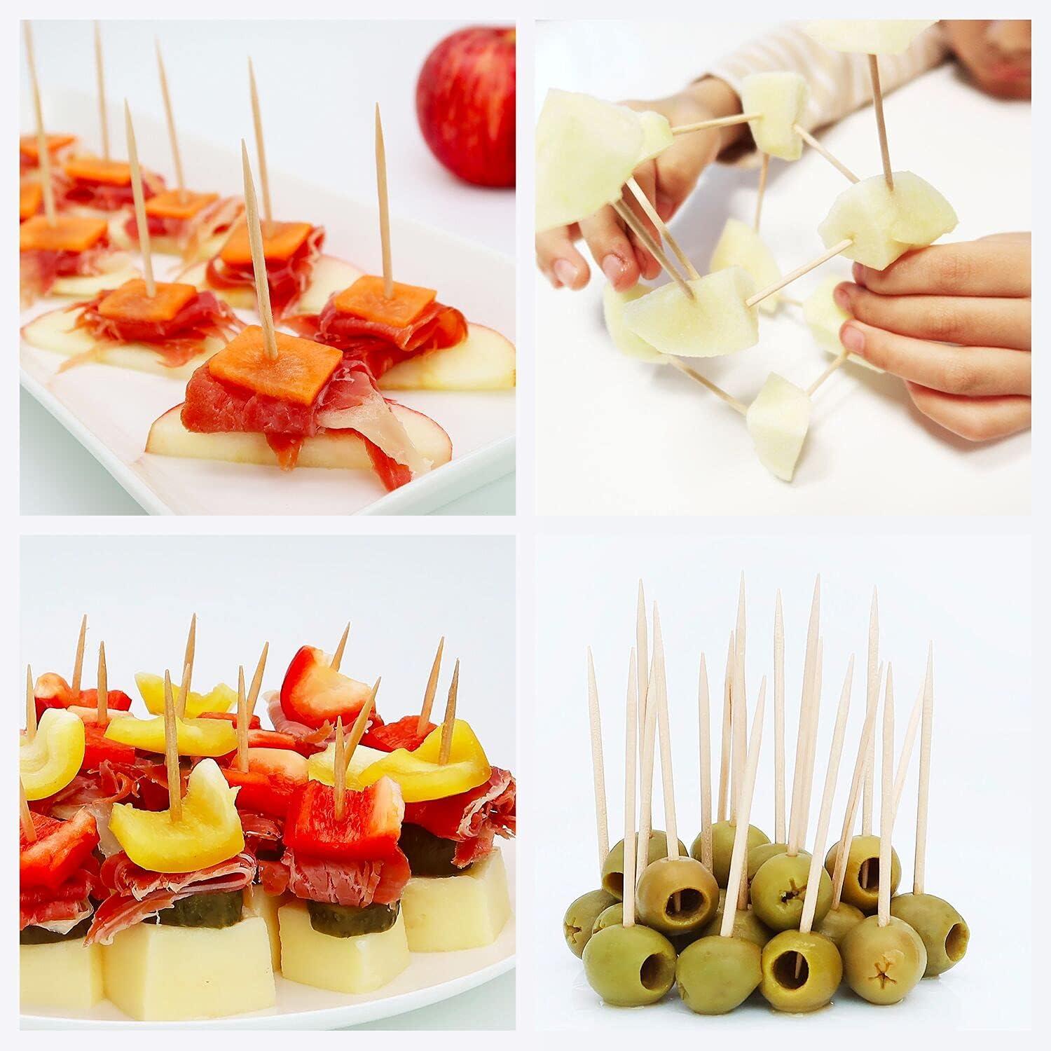 5000 Count No Touch Wooden Toothpicks - Ideal for Kitchen, Business ...