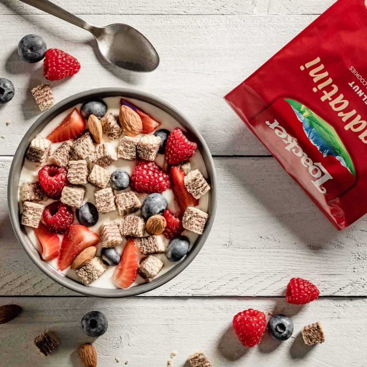 Loacker Quadratini Hazelnut Wafer Cookies 250g - Premium Italian Treats ...