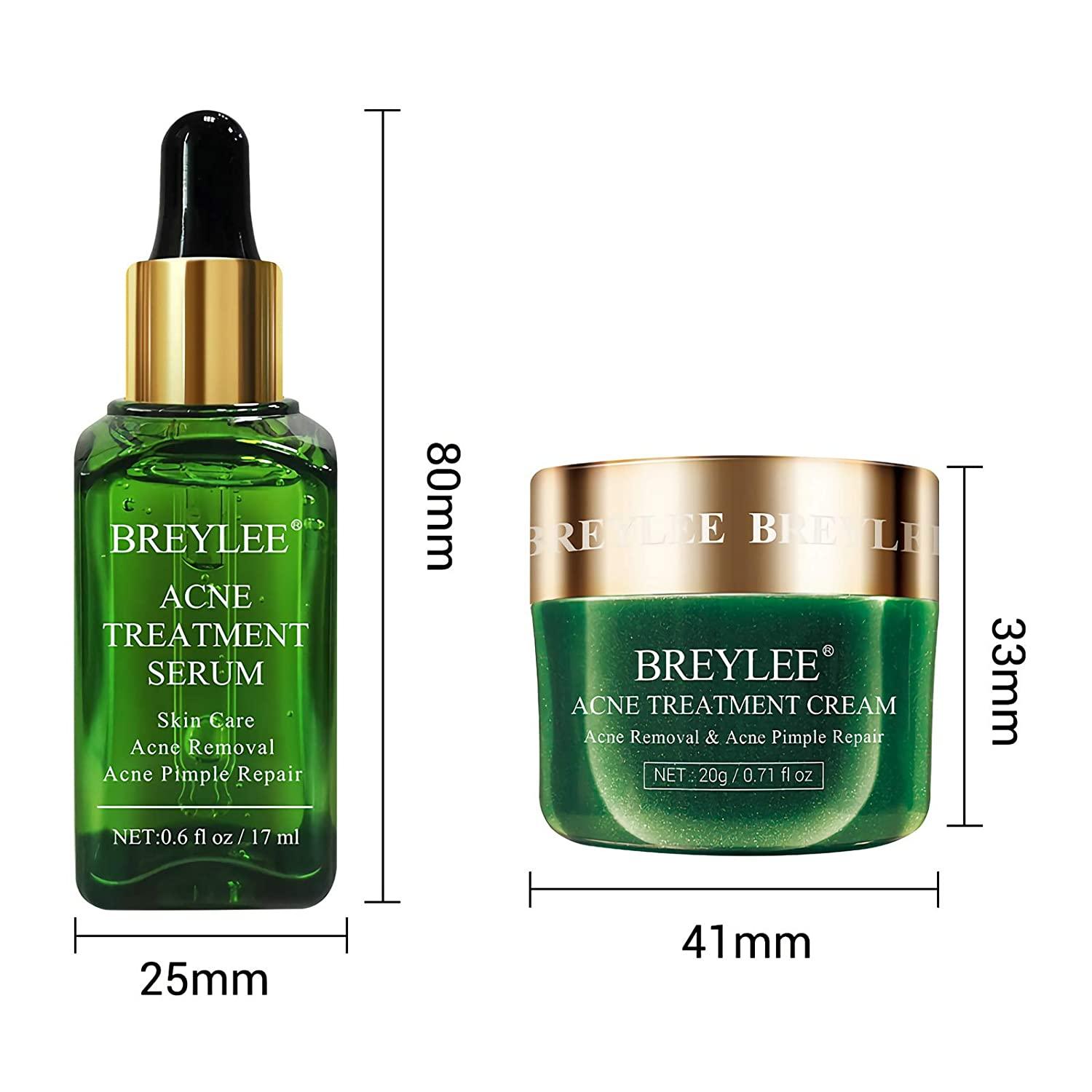 BREYLEE Tea Tree Oil 2 in 1 Acne Solution Kit for Clearing Severe Acne and Repairing Skin | Buy ...