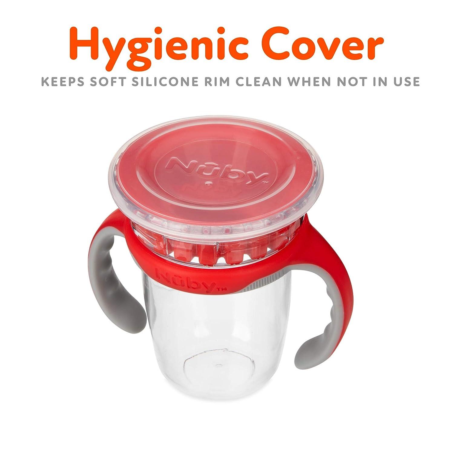 Nuby 360 Edge 2 Stage Drinking Rim Cup with Removable Handles ...